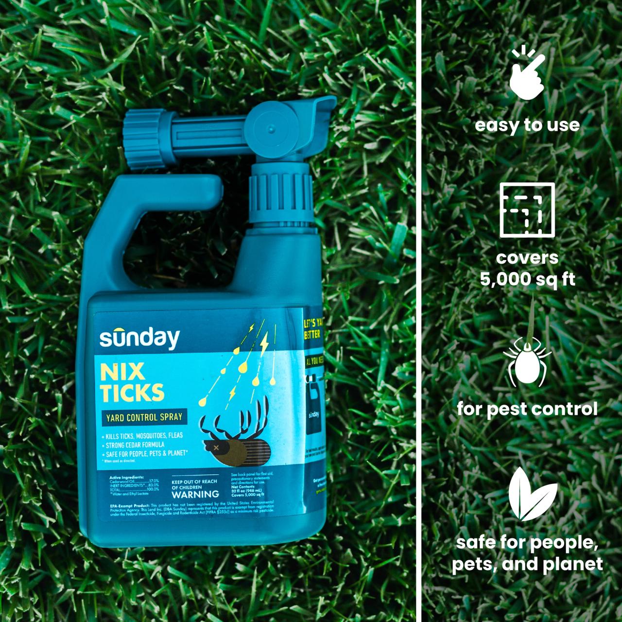 Mosquito Deleto & Nix Ticks Mixed Pack | Sunday Lawn Care