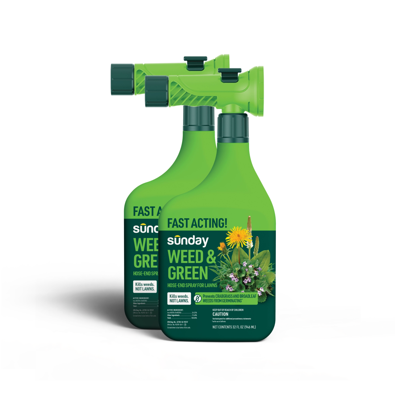 Weed & Green Pre-emergent and Post-Emergent Weed Killer (2-pack ...