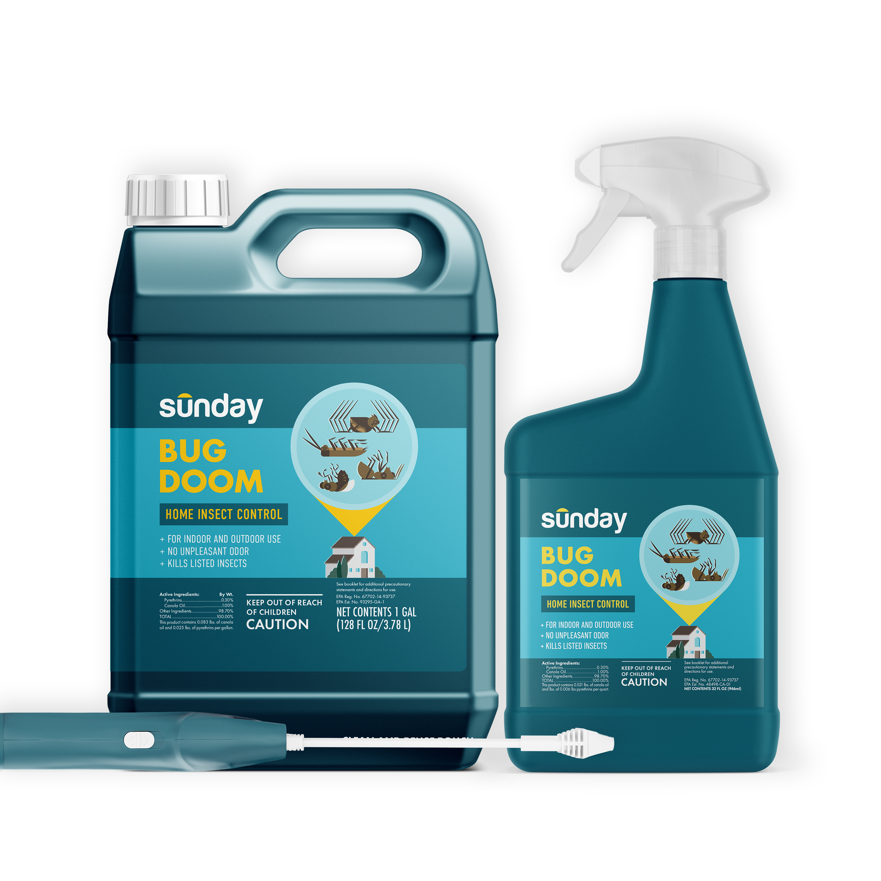 Bug Doom Indoor Insect Control Spray, 32 oz | Sunday Lawn Care