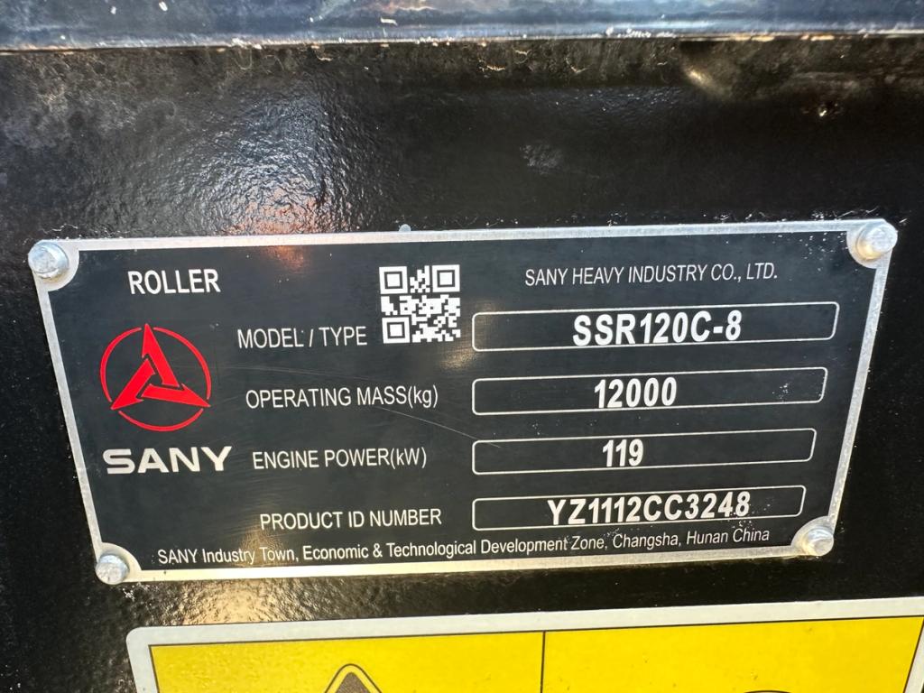 2022 SANY SSR120C-8 COMPACTOR VIBRATORY | Newman Tractor