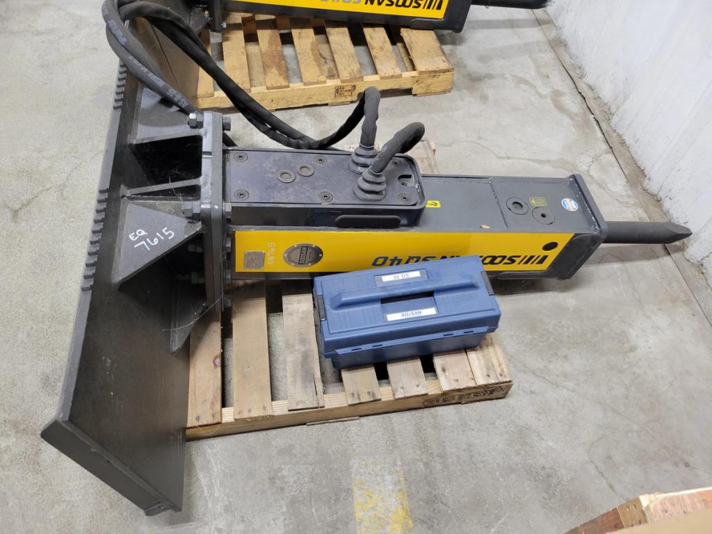 SOOSAN SQ40 HAMMER SKIDSTEER MOUNTED | Newman Tractor | Heavy equipment ...