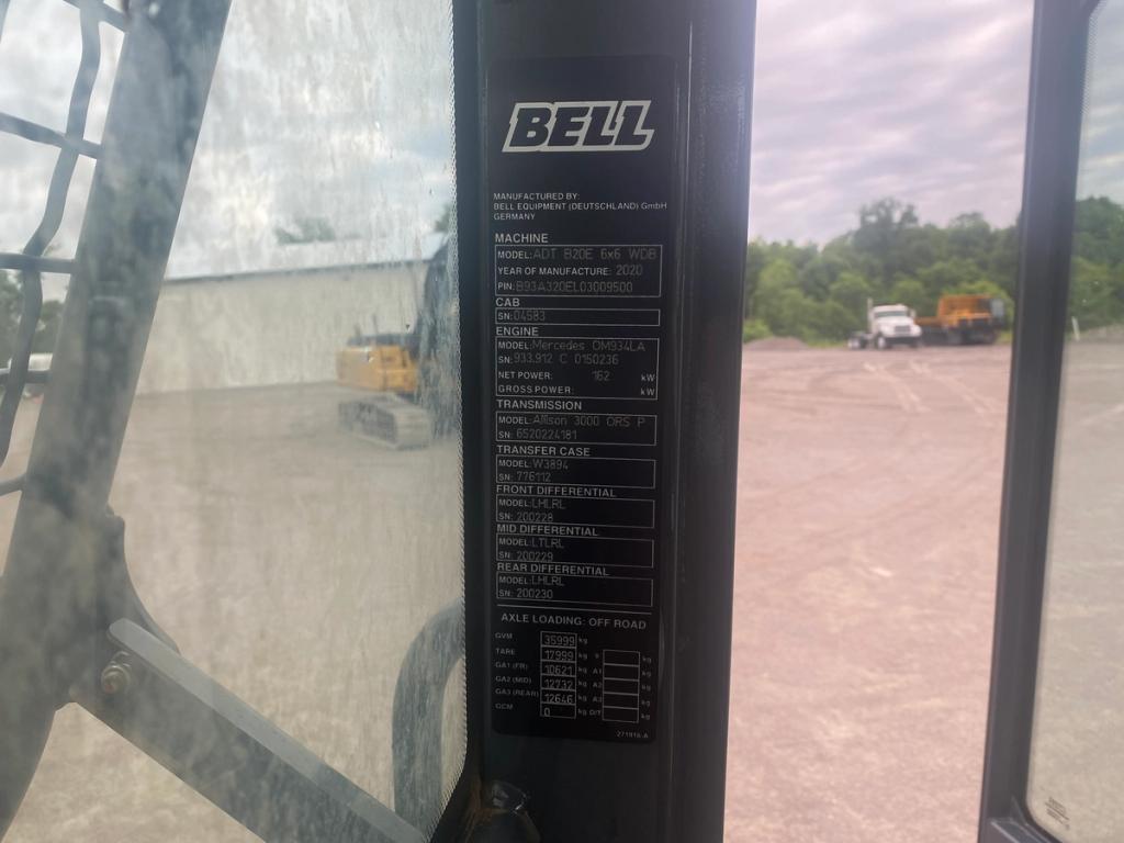 2021 BELL B20E ARTICULATED DUMP TRUCK | Newman Tractor