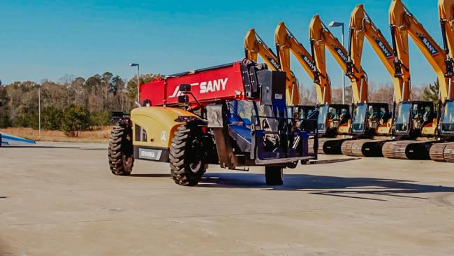 SANY's Newest Telehandler: The STH1056A Telehandler Walkaround | Newman ...