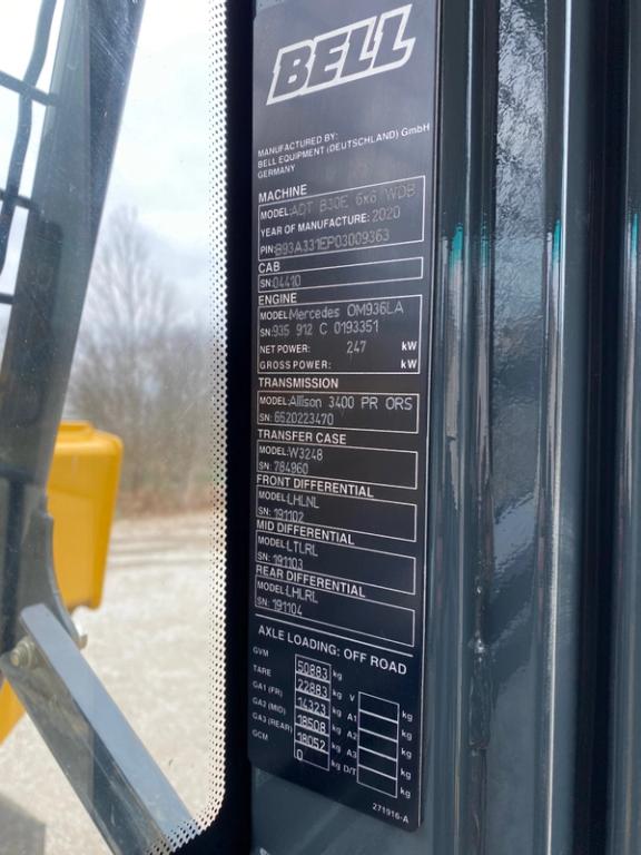 2020 BELL B30E ARTICULATED DUMP TRUCK | Newman Tractor