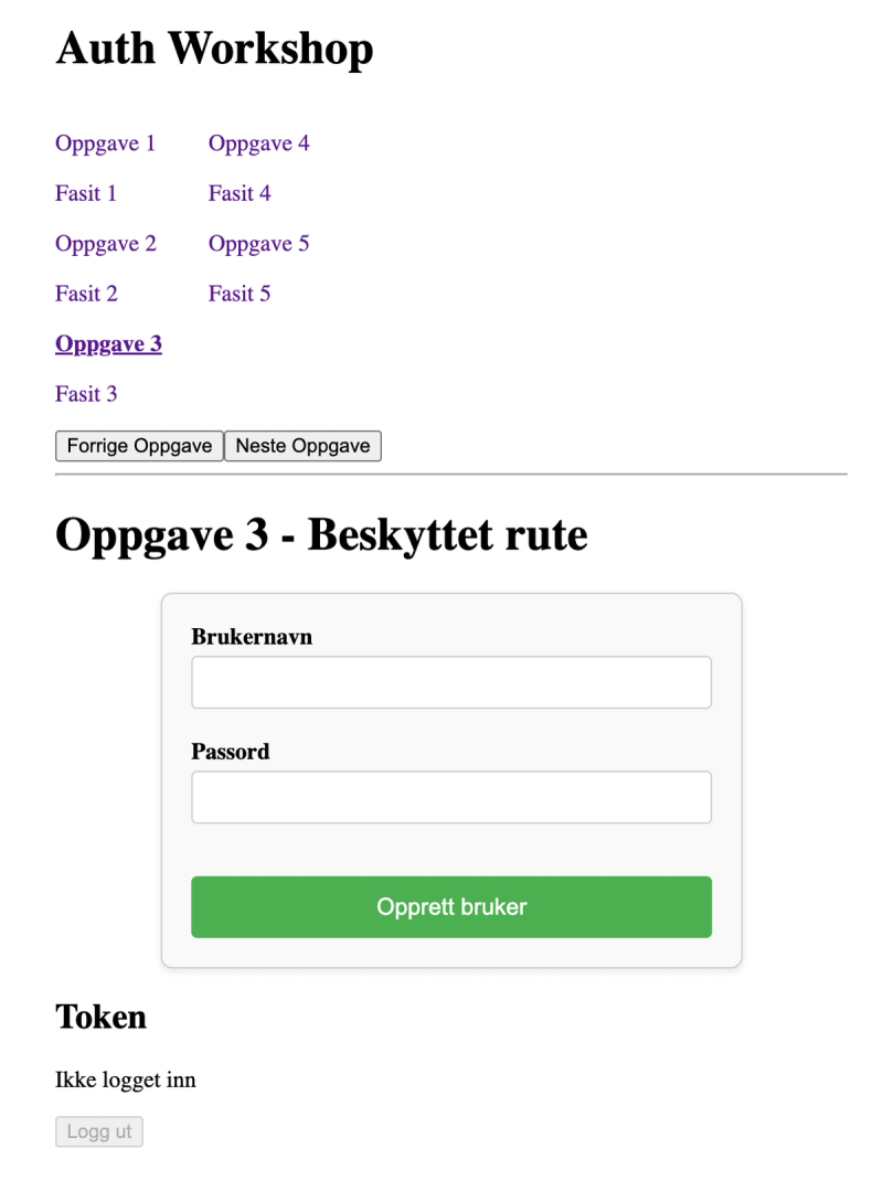 Workshop i React: Innlogging | Bekk Christmas
