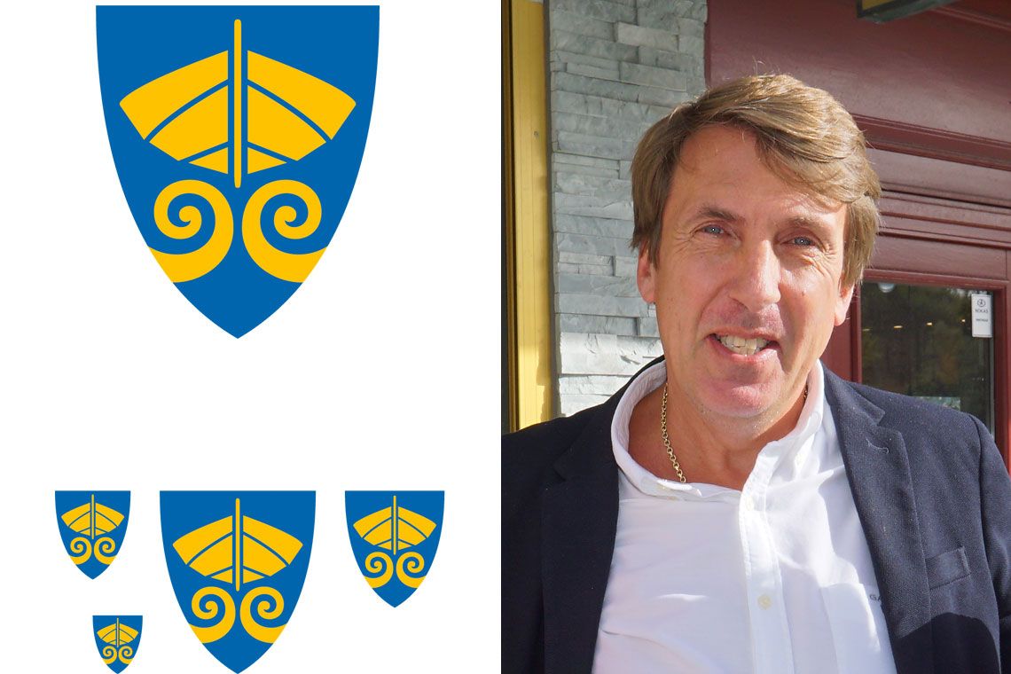 Johan D. Eide er mannen bak det nye kommunevåpenet