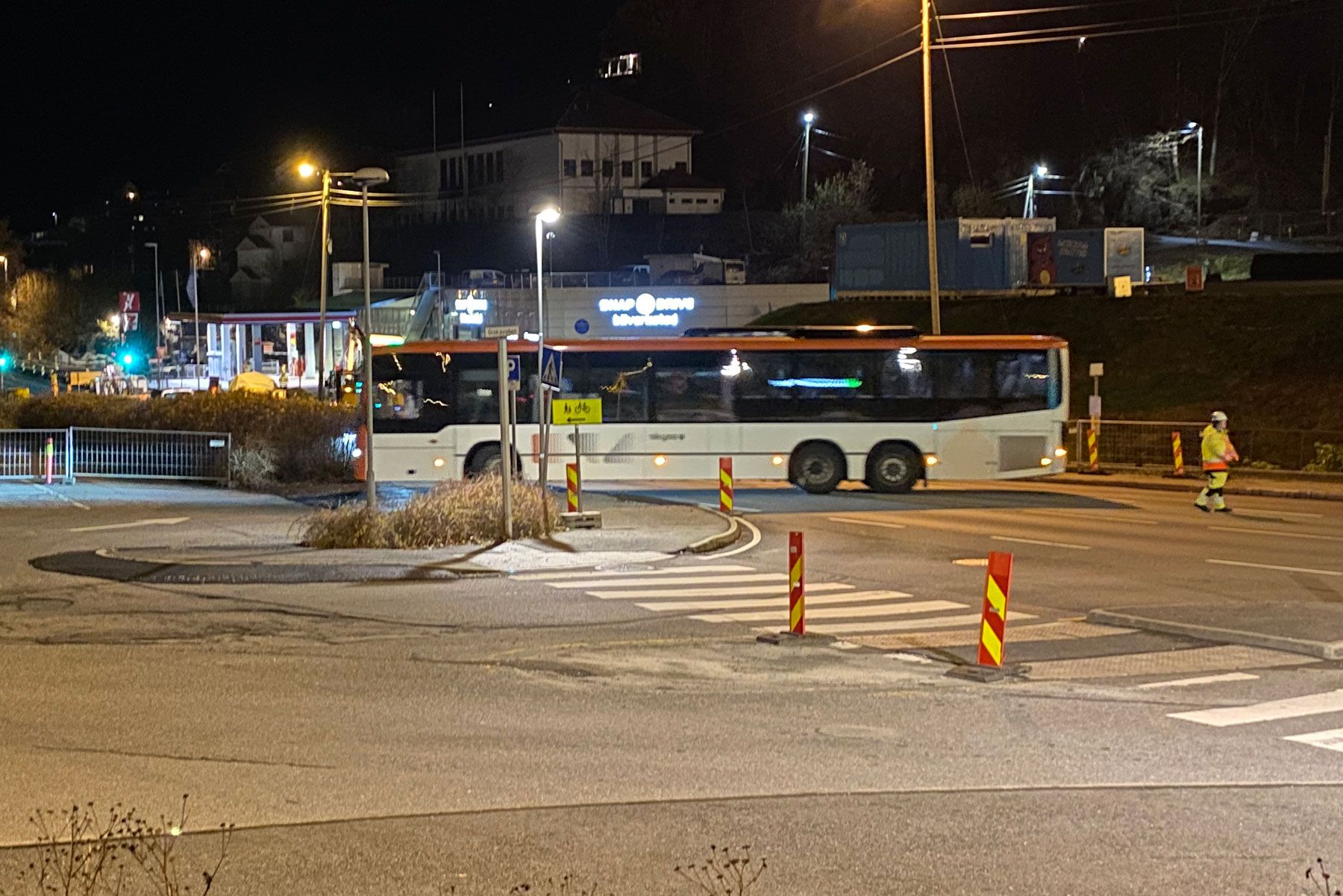 Første test av ny snuplass