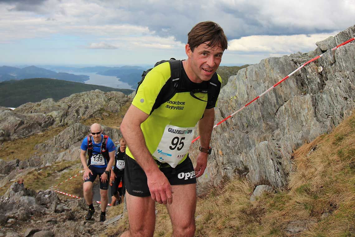 Trond Inge Nilsen med klassesiger opp Gullfjellet - Midtsiden
