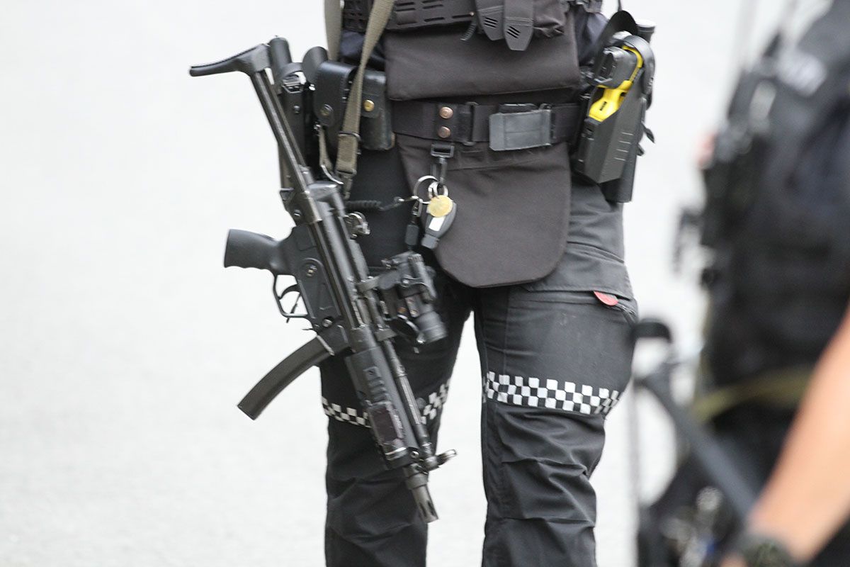 Politiaksjon på Hjelle