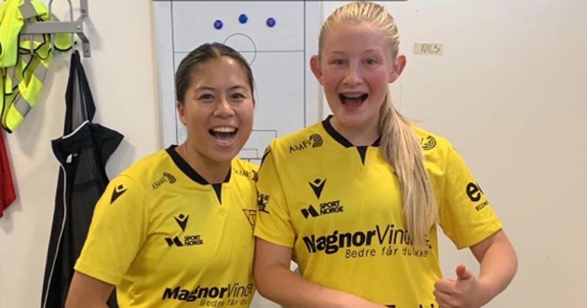 Skåra sitt første seniormål: Leah blei matchvinnar - Midtsiden