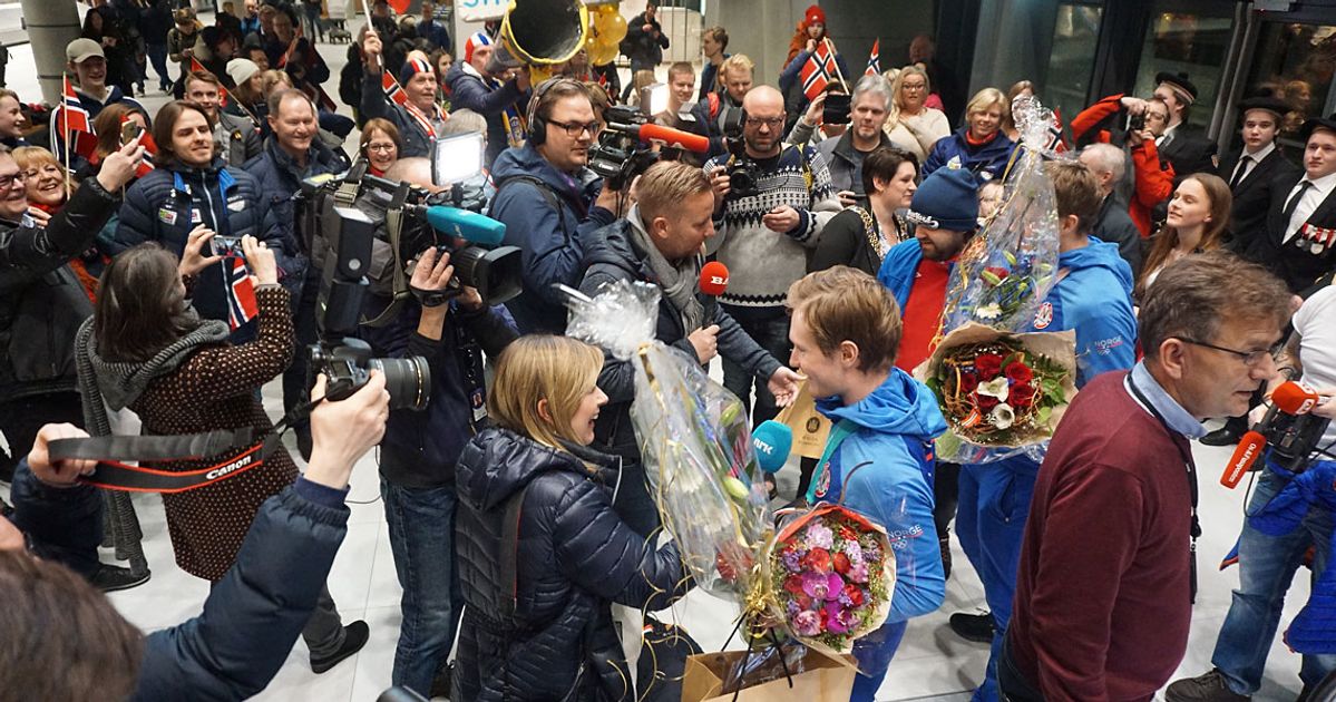 Varm velkomst då gullgutane kom heim frå OL - Midtsiden