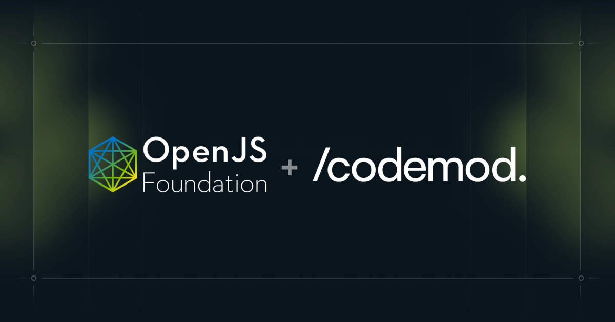 Codemod and OpenJS Partnership Announcement