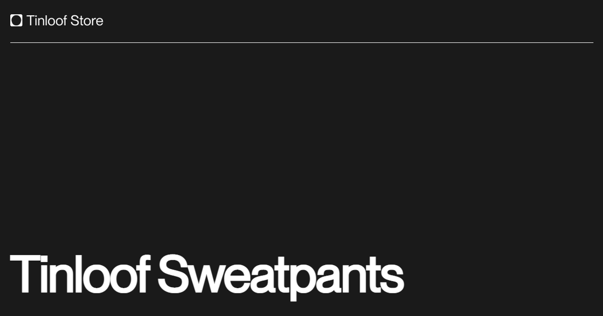Sweatpants - Tinloof Store