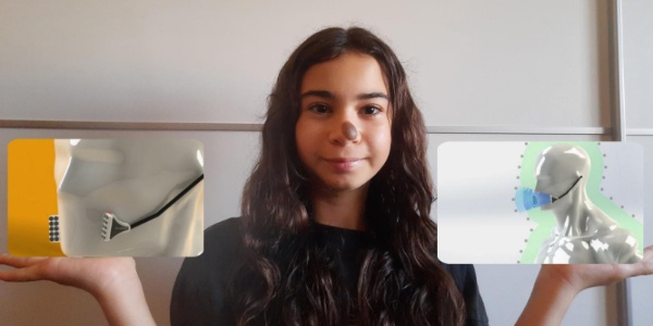 Student designs reusable virtual face mask | micro:bit