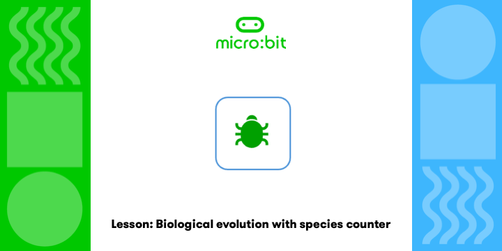 Biological evolution with species counter | micro:bit