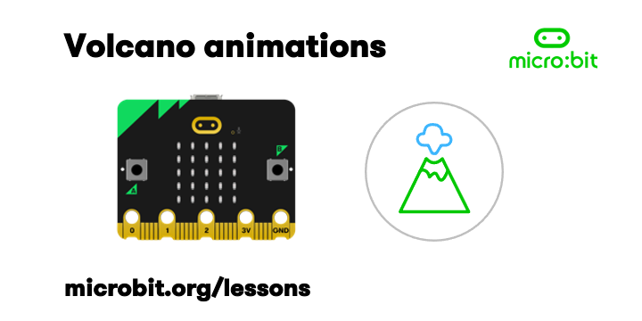 Volcano animations | micro:bit