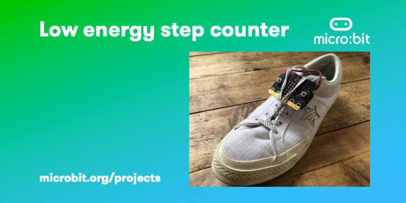 Low energy step counter | micro:bit