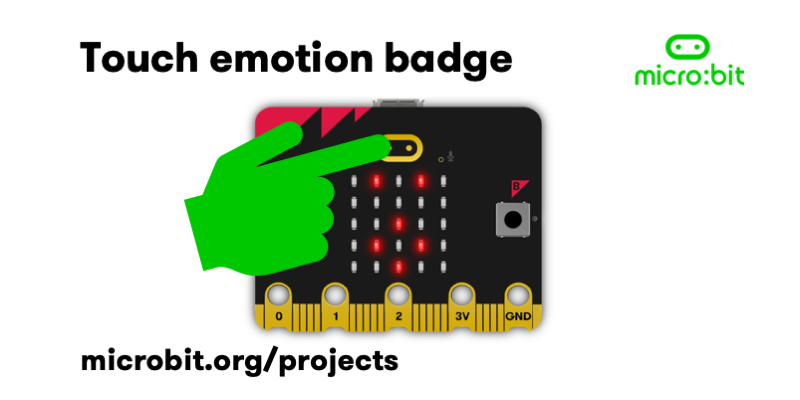 Touch emotion badge | micro:bit