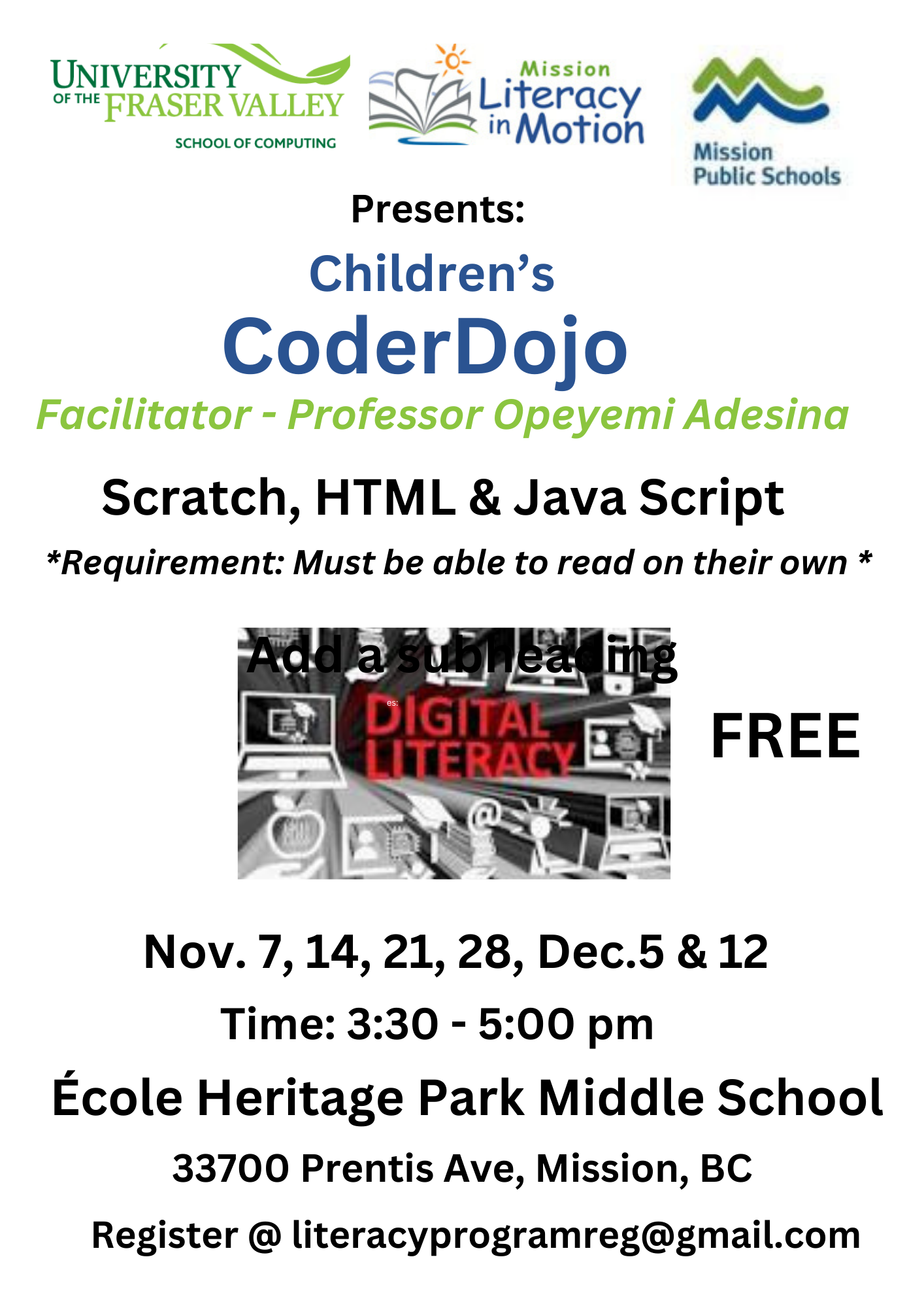 CoderDojo Volunteers | Computing Student Association