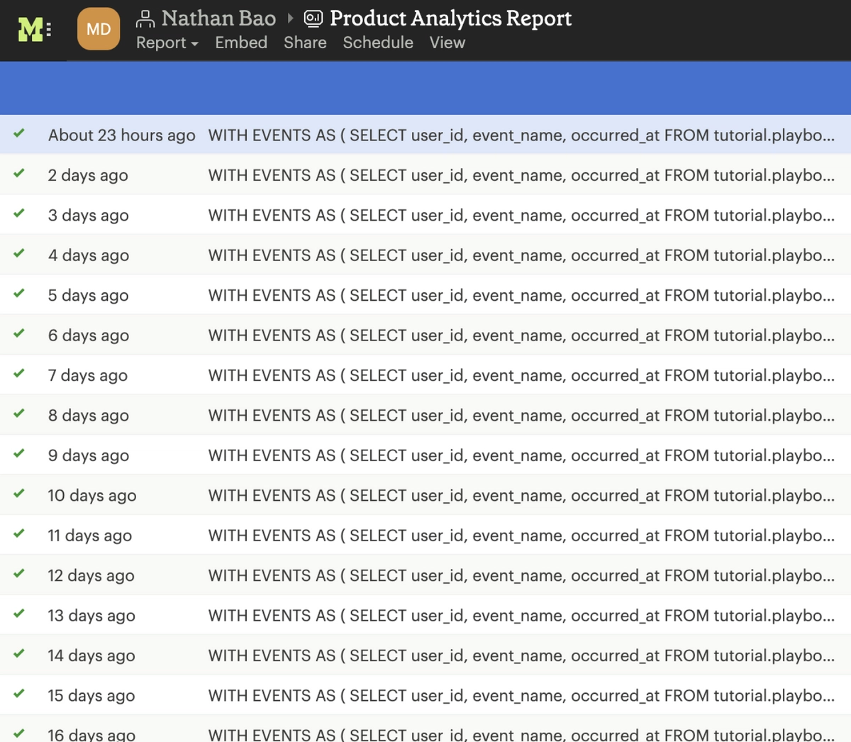 - Answer any Question with SQL | Mode
