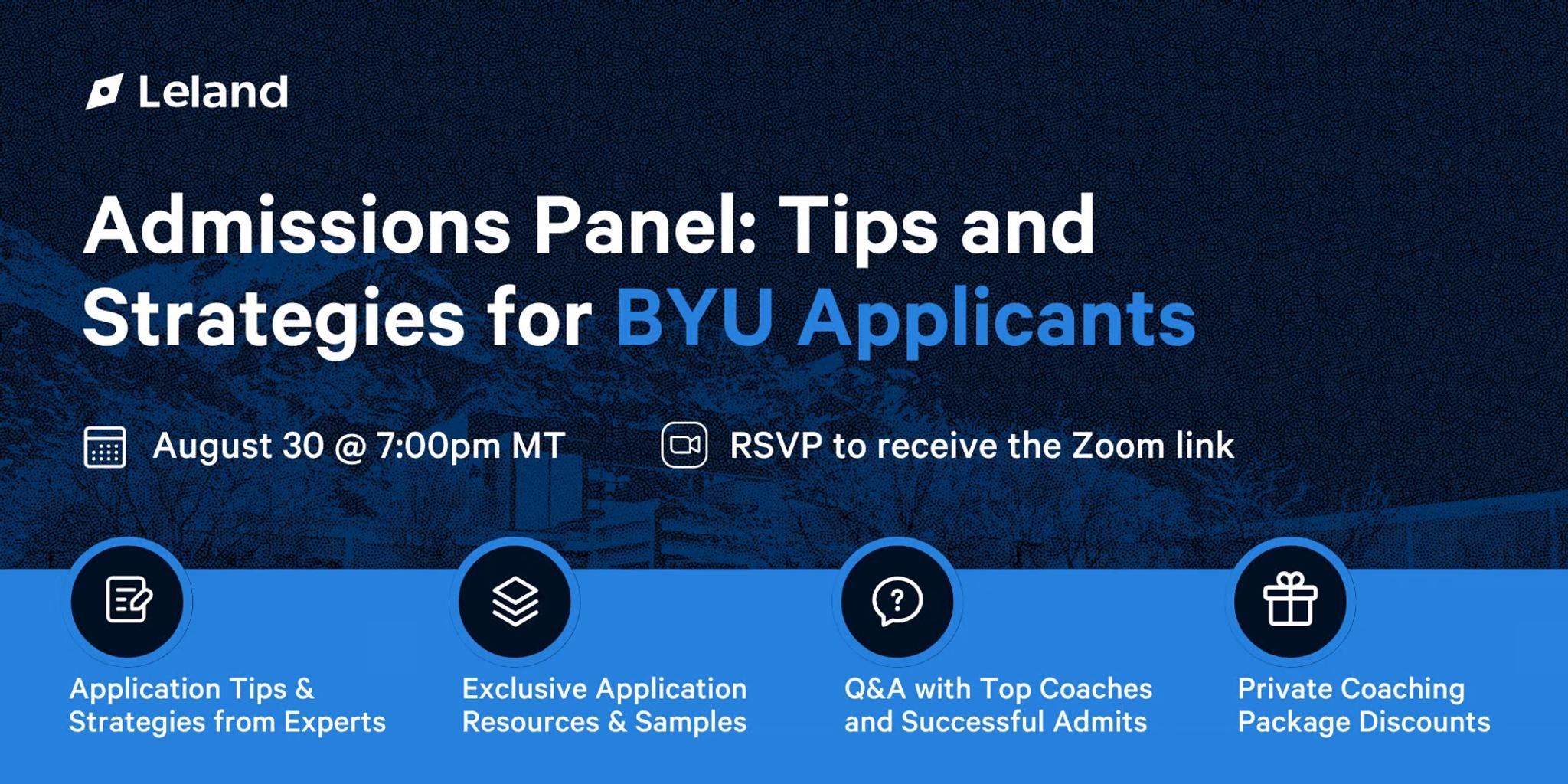 How To Get Into BYU (2023-2024) | Leland