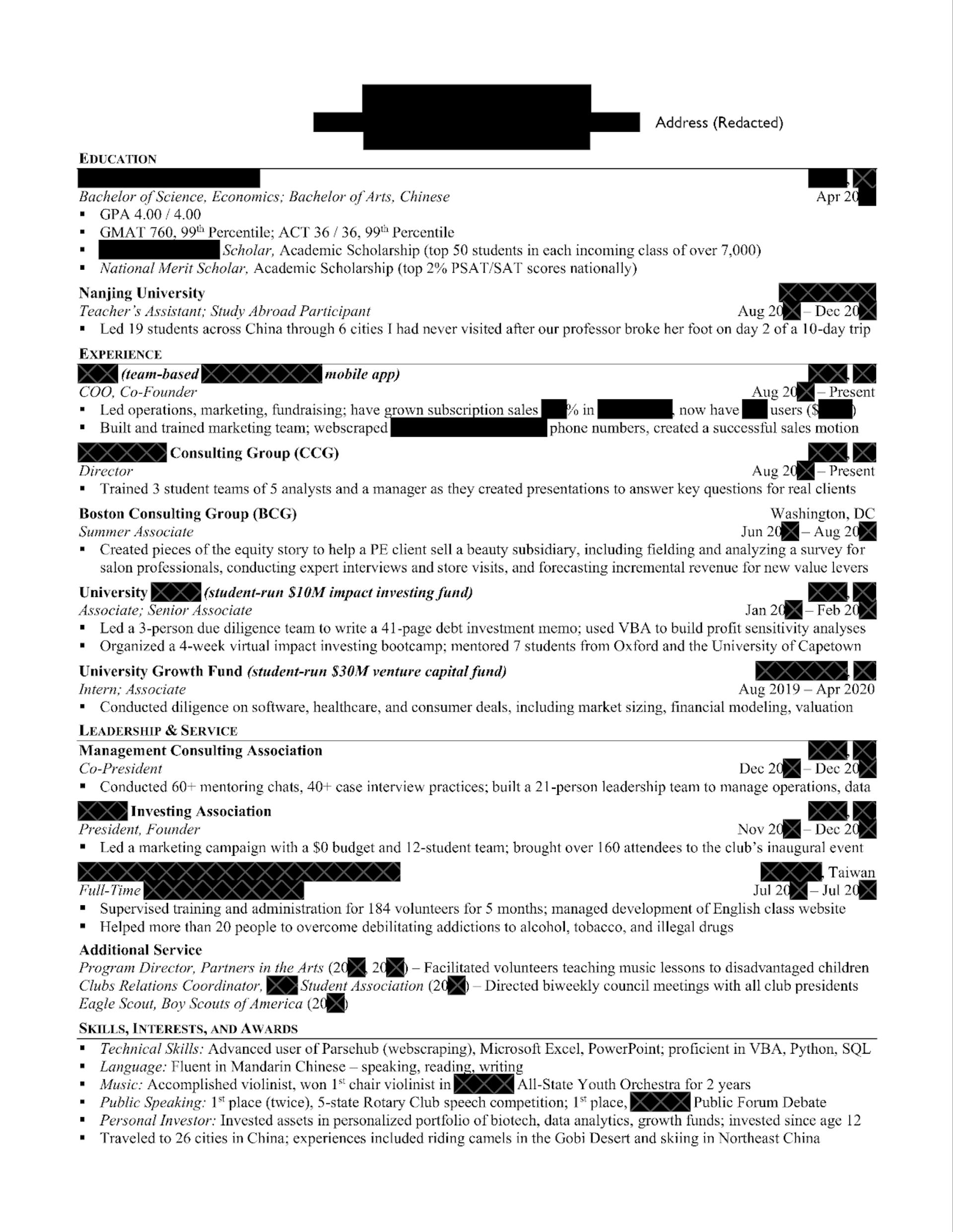Consulting Resume Guide – Examples & Template [2025] | Leland