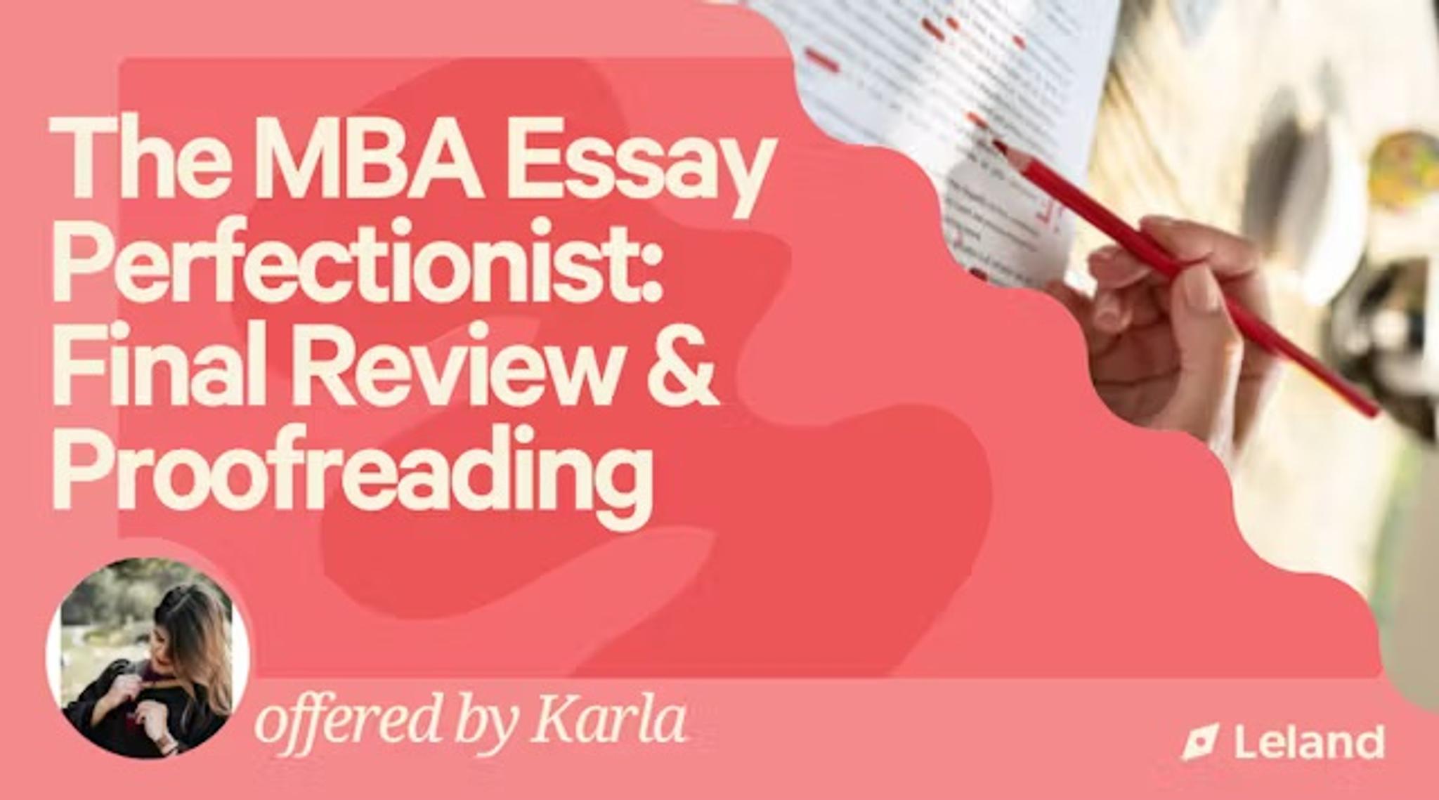 The Top 15+ MBA Essay Writing Services | Leland