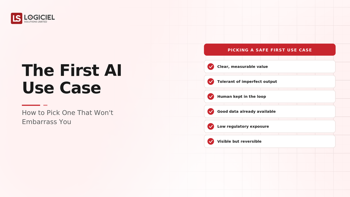 The First AI Use Case: How to Pick One That Won't Embarrass You