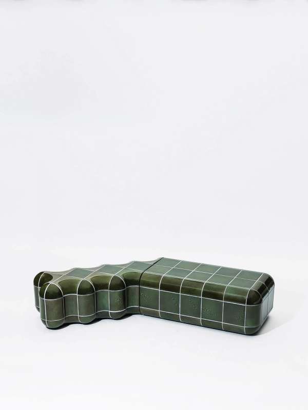 Working Tile Bench 3 by Max Lamb