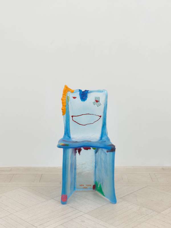 Pratt Chair #7 1984 (Blue) by Gaetano Pesce