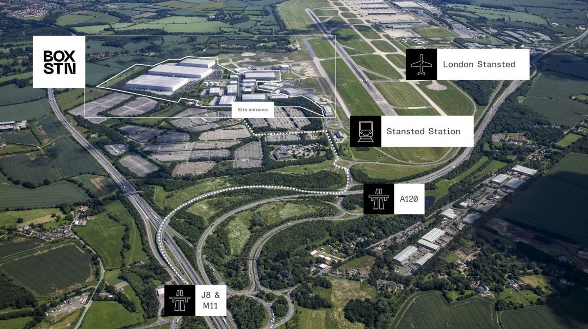 Highway design for the redevelopment of Stansted Northside