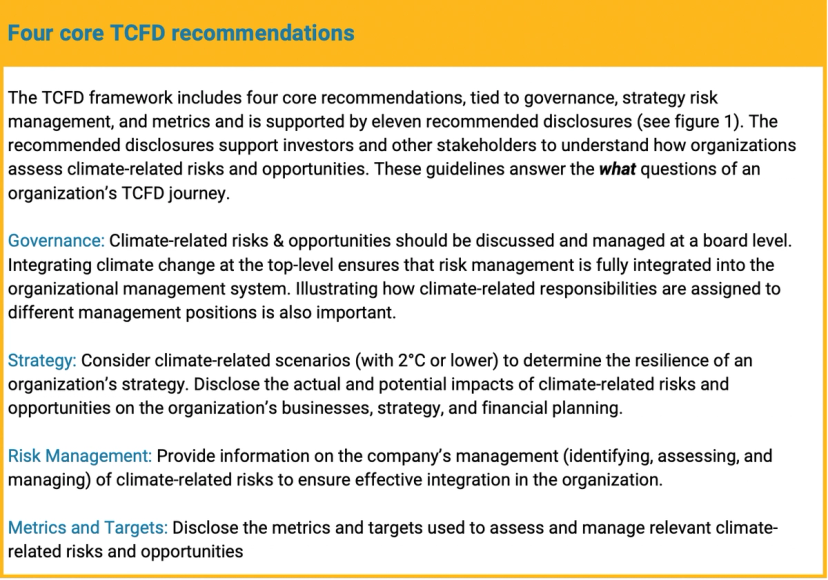 The TCFD journey: A roadmap