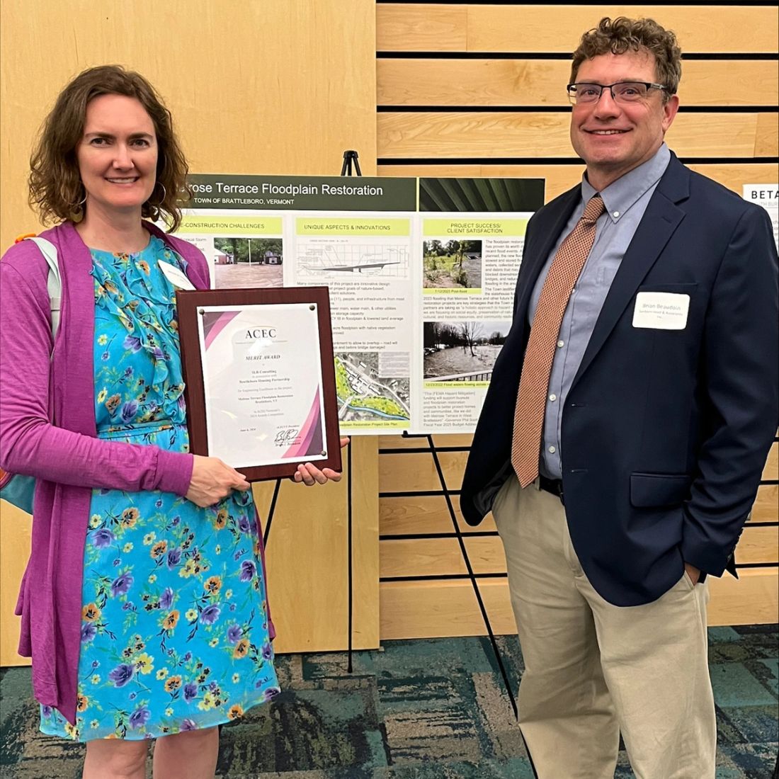 SLR wins ACEC VT Merit Award for Melrose Terrace floodplain restoration