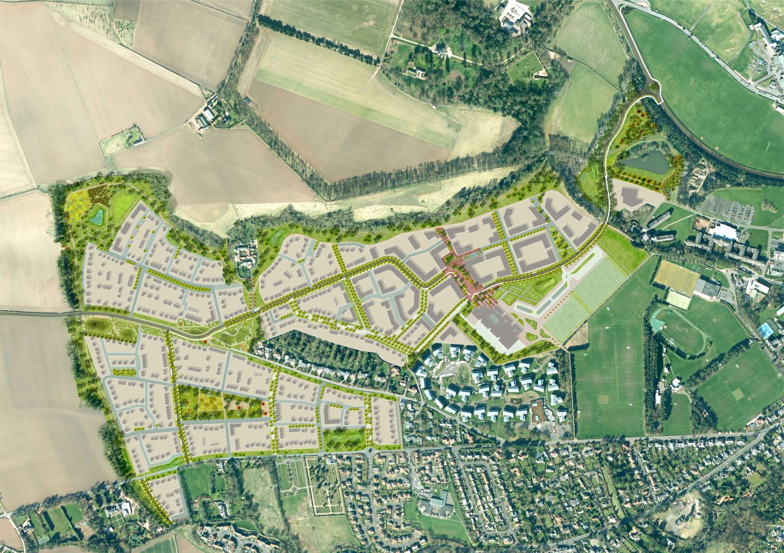 Mixed-use masterplan for St Andrews West