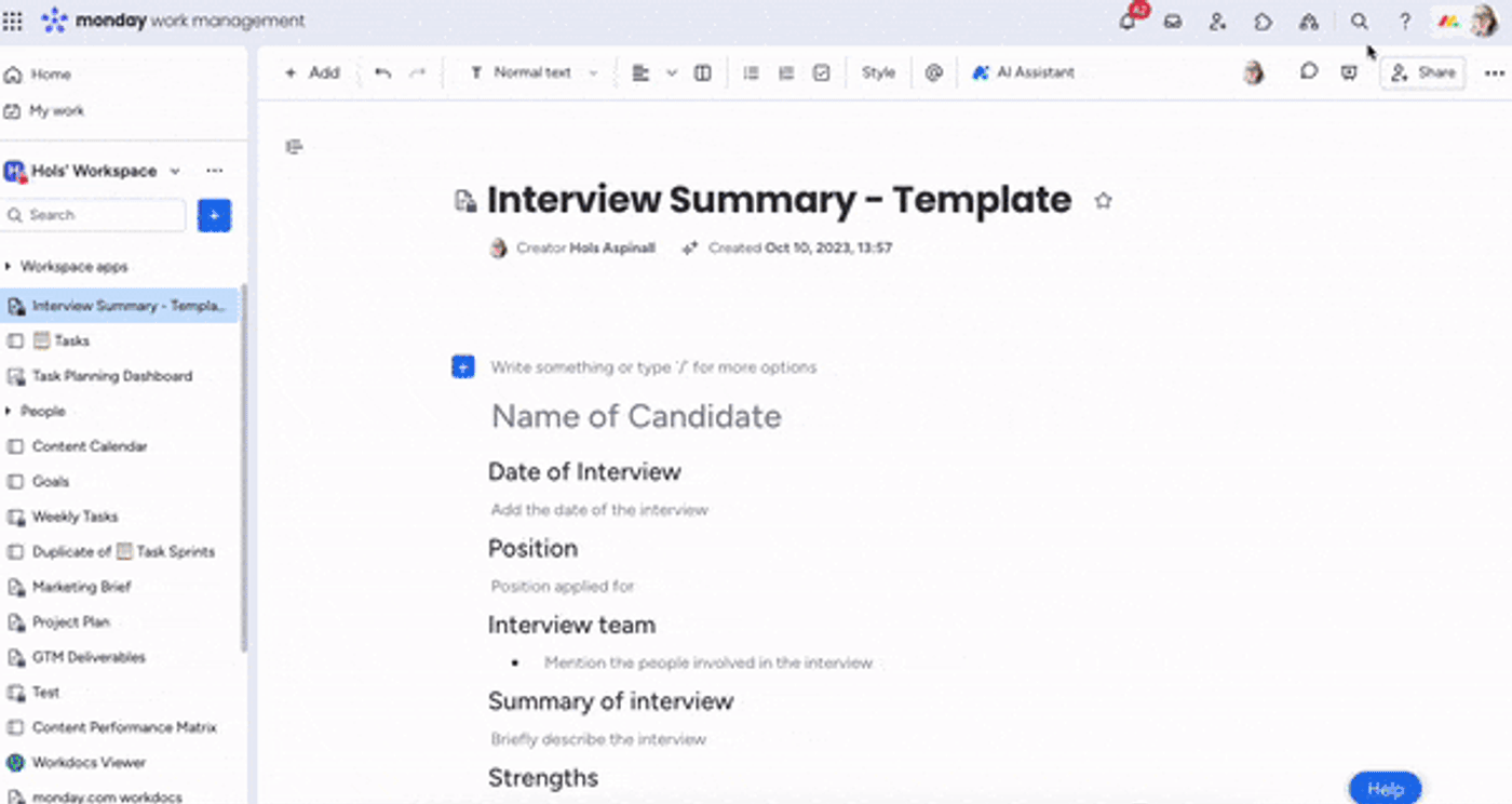 All about monday.com workdocs: your quick-start guide