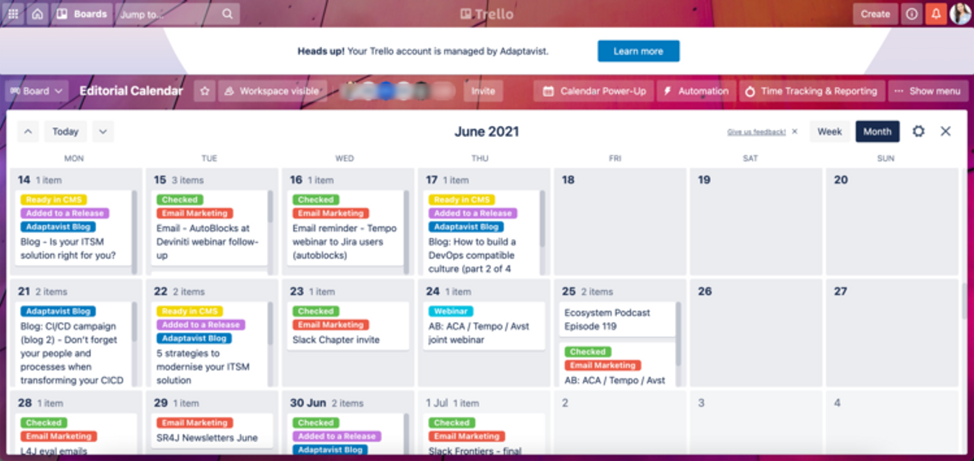 How to use Trello as a content calendar