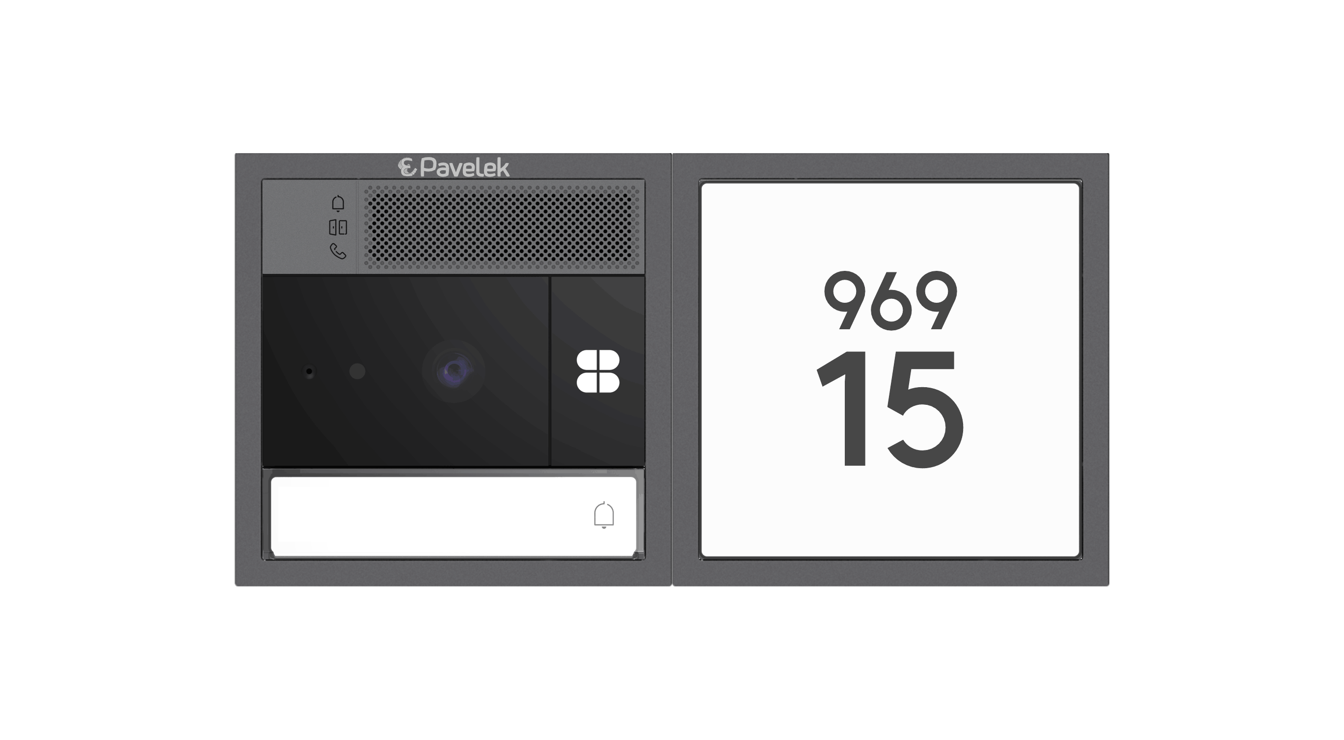 DV ePavelek: 1 tlačítko + KAMERA a textové pole (1M+1M) - Na zeď ...