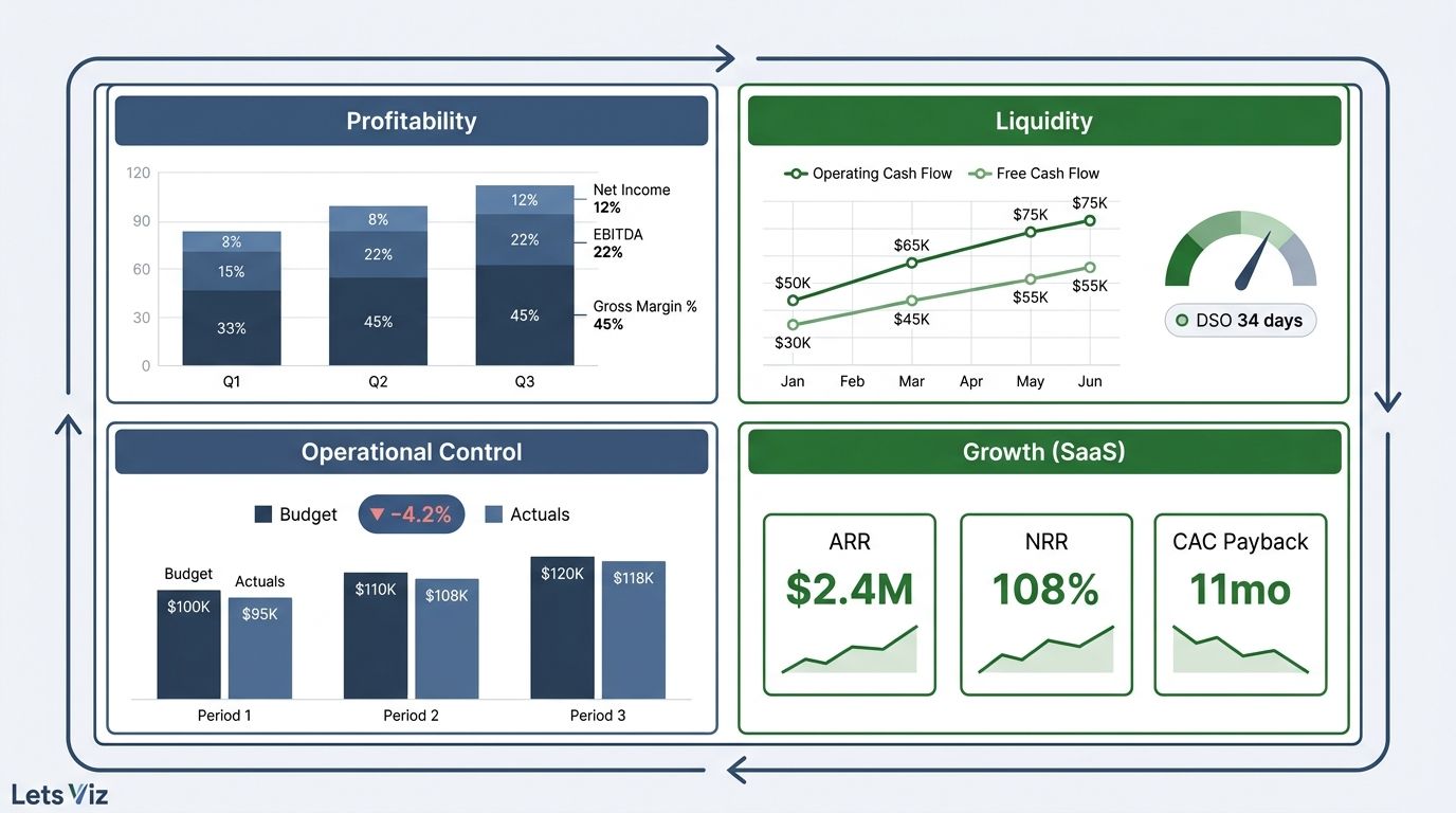 Financial Reporting Dashboard Metrics | CFO KPI Guide