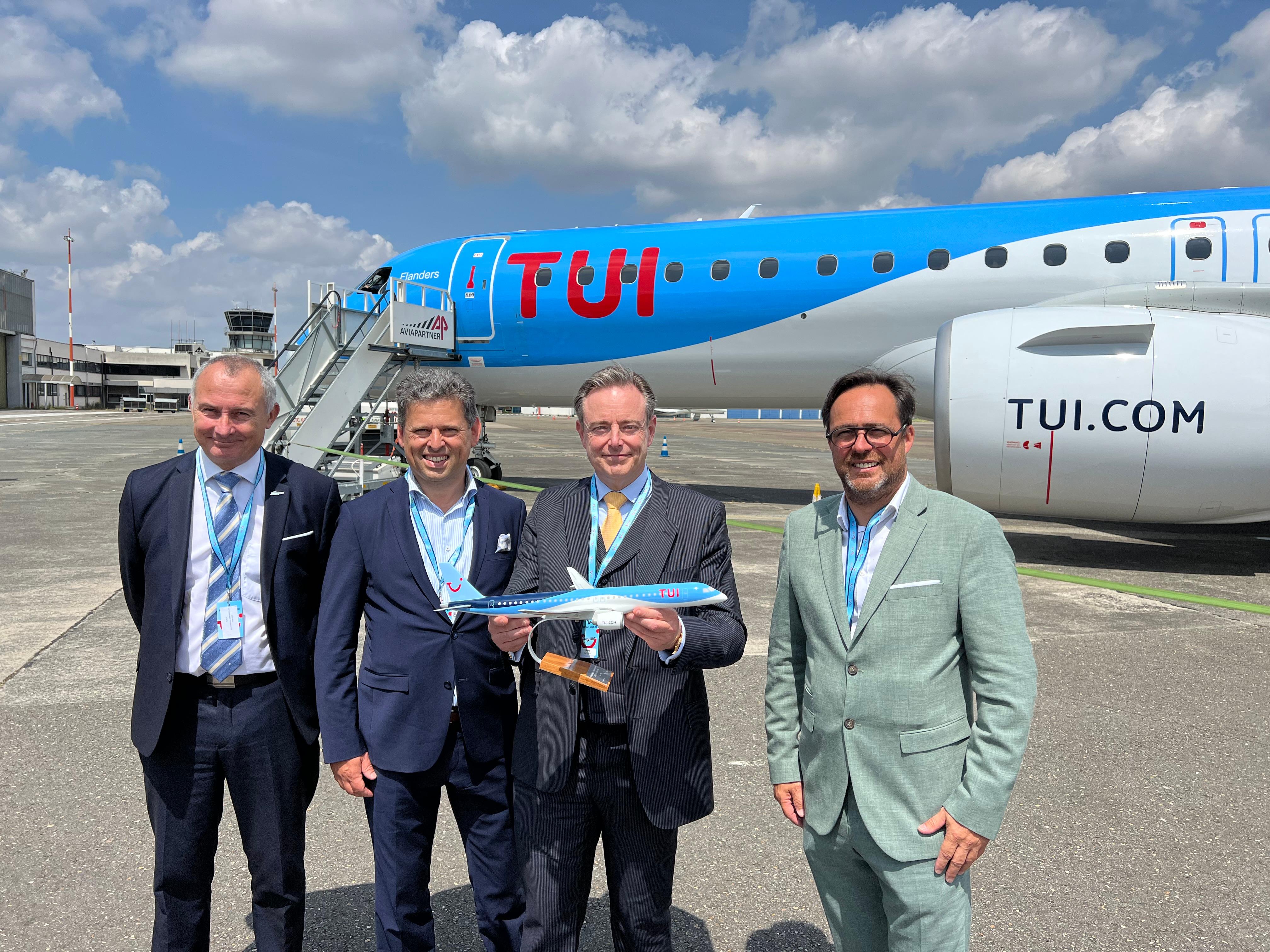 “Flanders” – TUI’s first Embraer E195-E2 Jet takes off to Malaga after ...