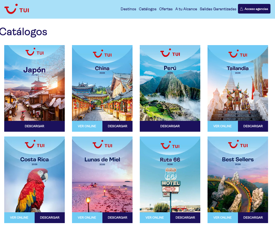 TUI Spain adapta su programación 2026 de grandes viajes a la evolución ...