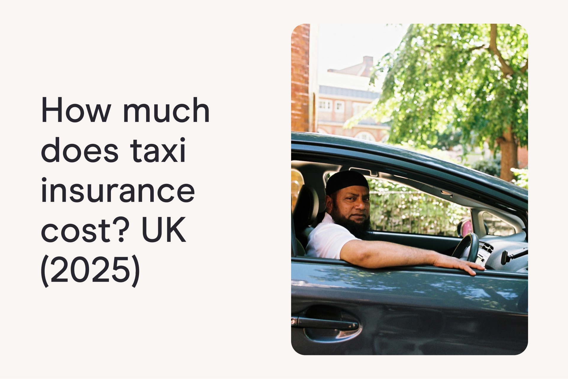 How much does taxi insurance cost? | UK guide 2025
