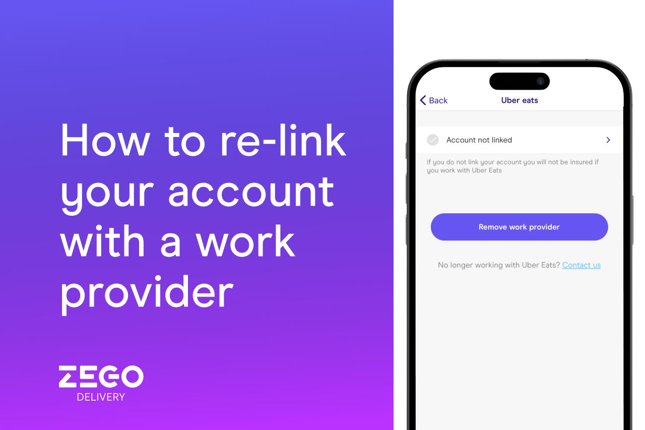 How to re-link your account with a work provider