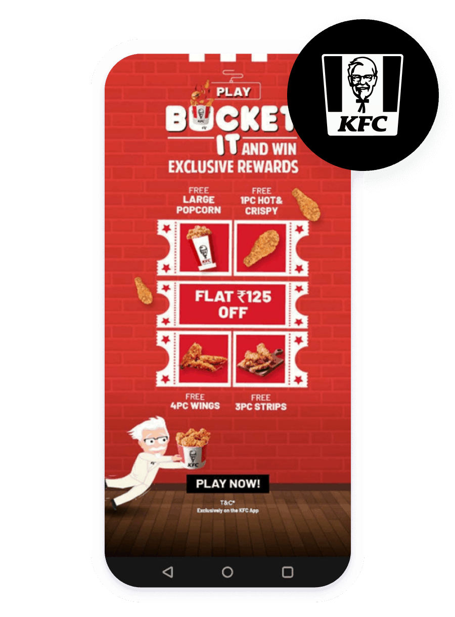 KFCインド、ゲーミフィケーション「Bucket It」キャンペーンで顧客維持と収益を拡大