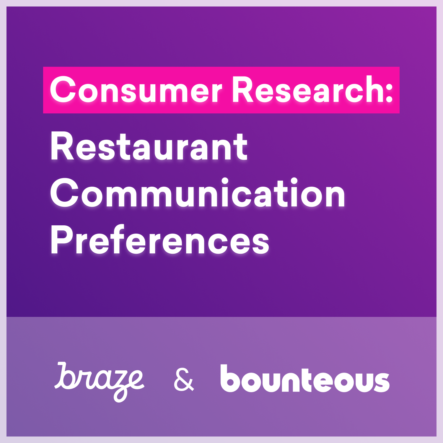 Consumer Research: Restaurant Communication Preferences