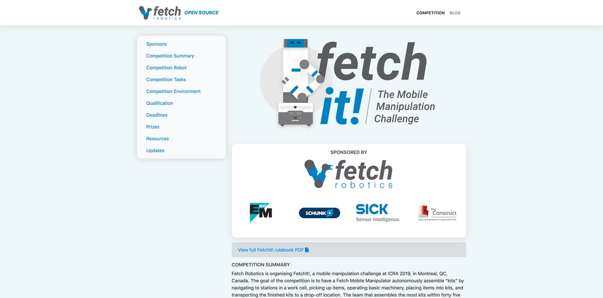 Fetch Robotics Open Source Site | Andrew Zeller | Mechanical Engineer ...