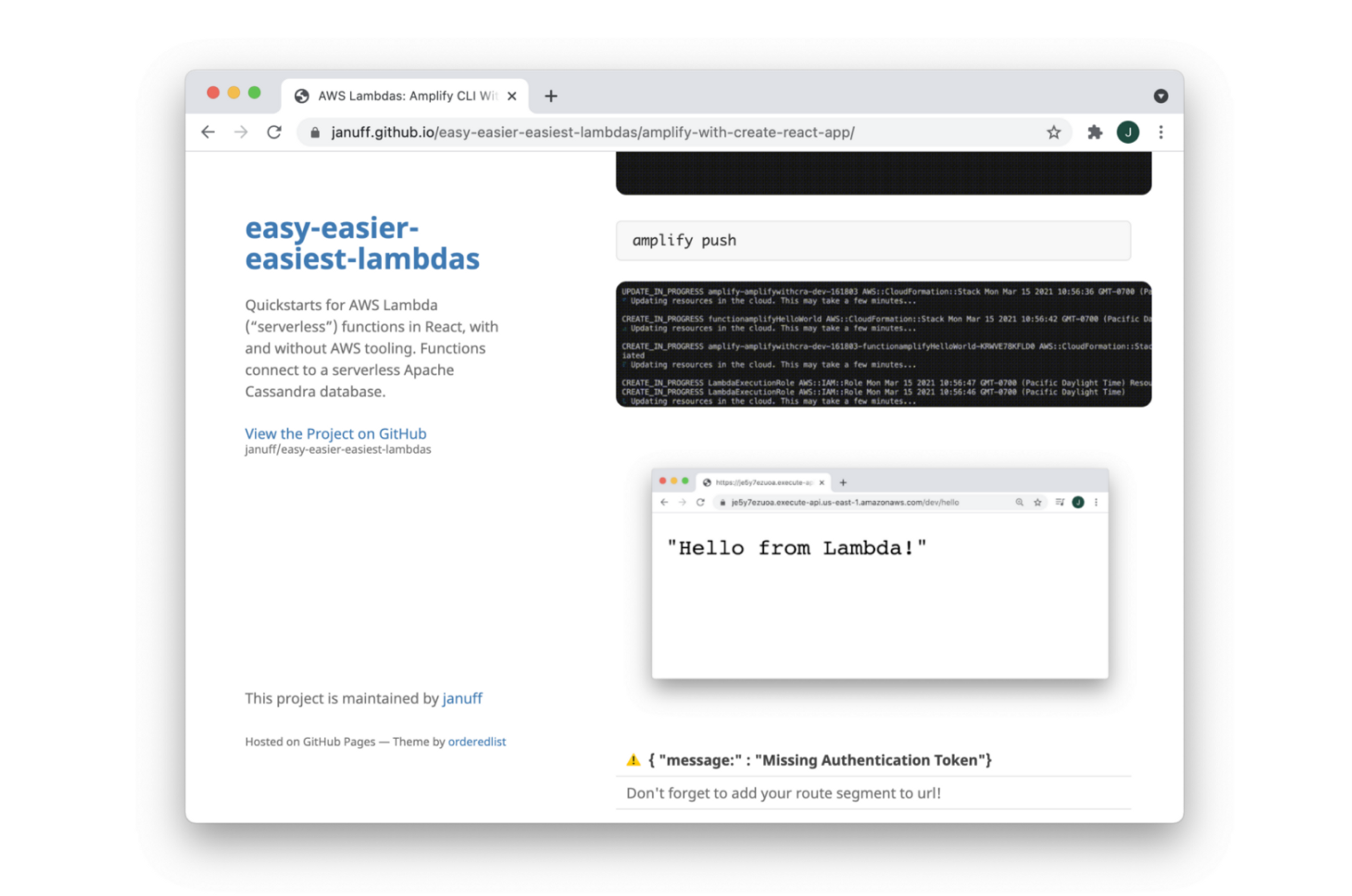 AWS Lambdas: Easy, Easier, Easiest | Datastax AWS Lambdas: Easy, Easier, Easiest | Datastax