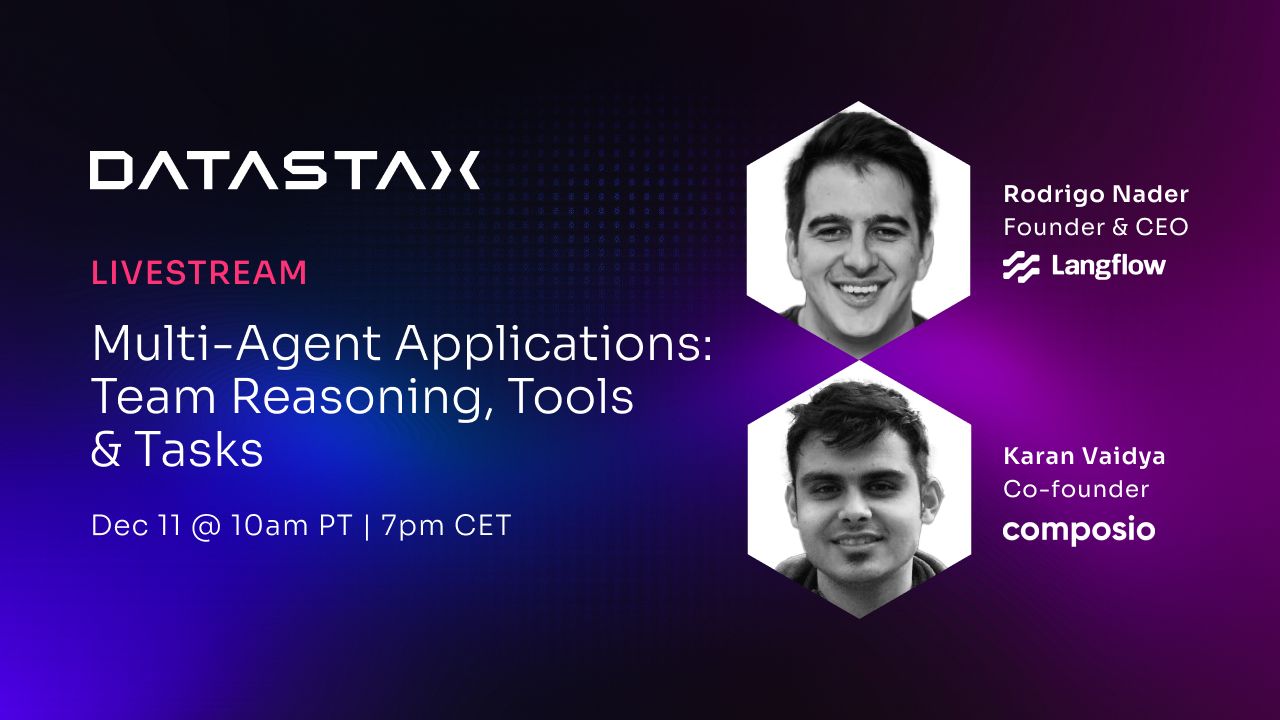 Build Multi-Agents: From Tools to Team Reasoning | DataStax