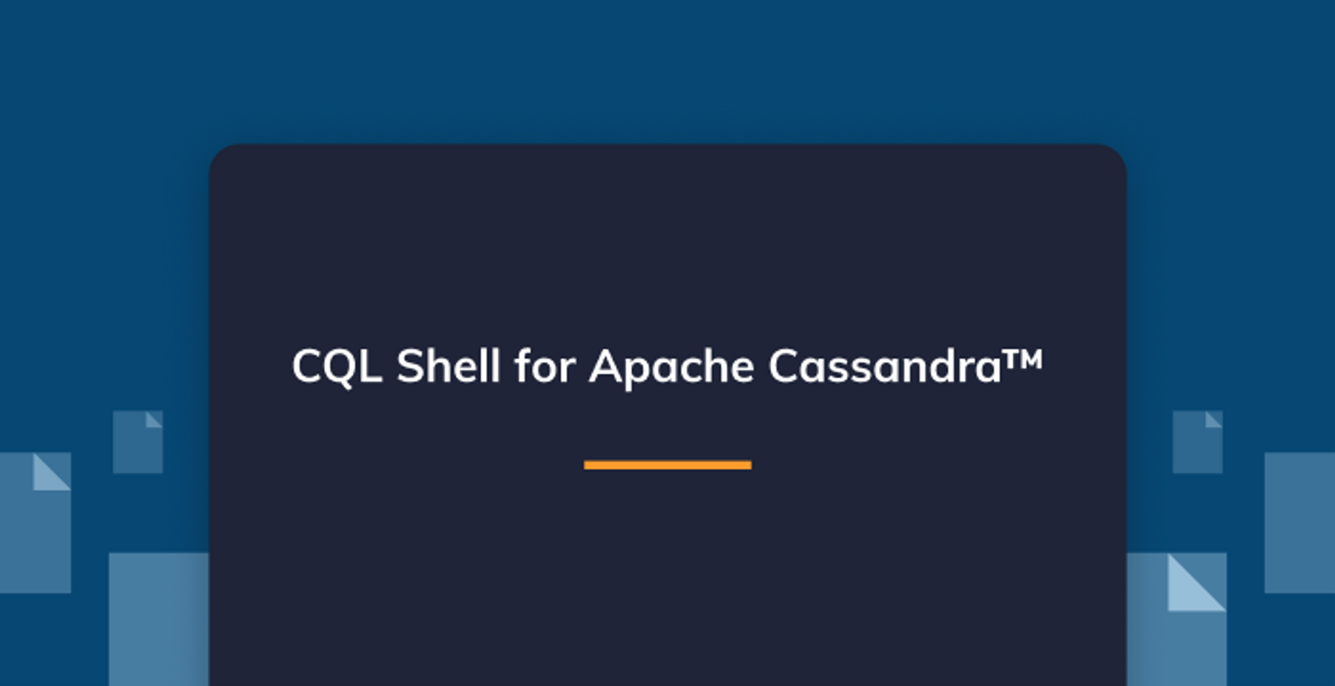 Cassandra Query Language Datastax