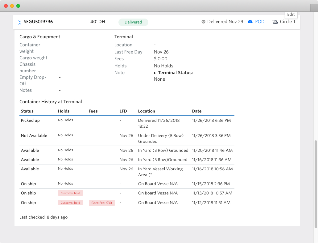 Container Tracking - Track and Trace Containers | Terminal49