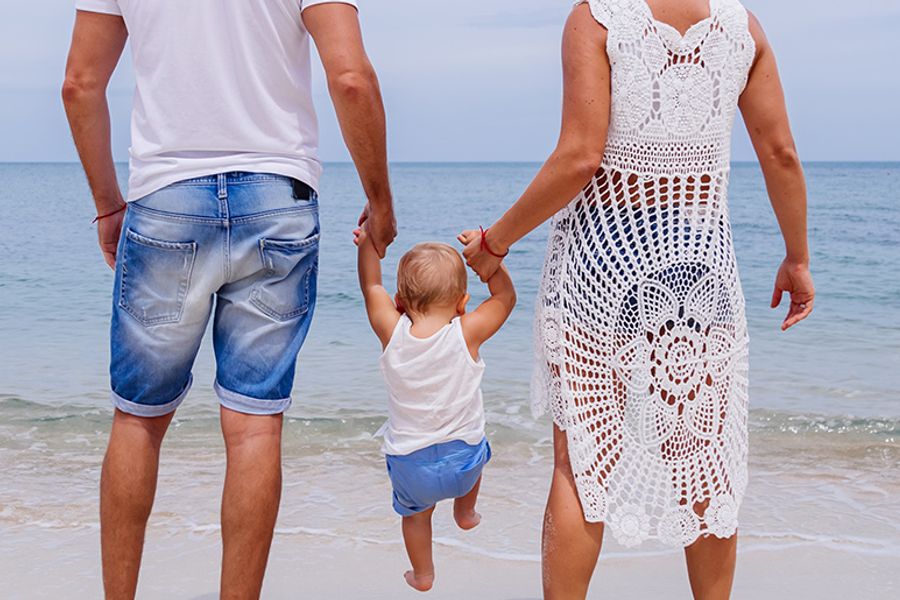 The first summer vacation with a newborn baby